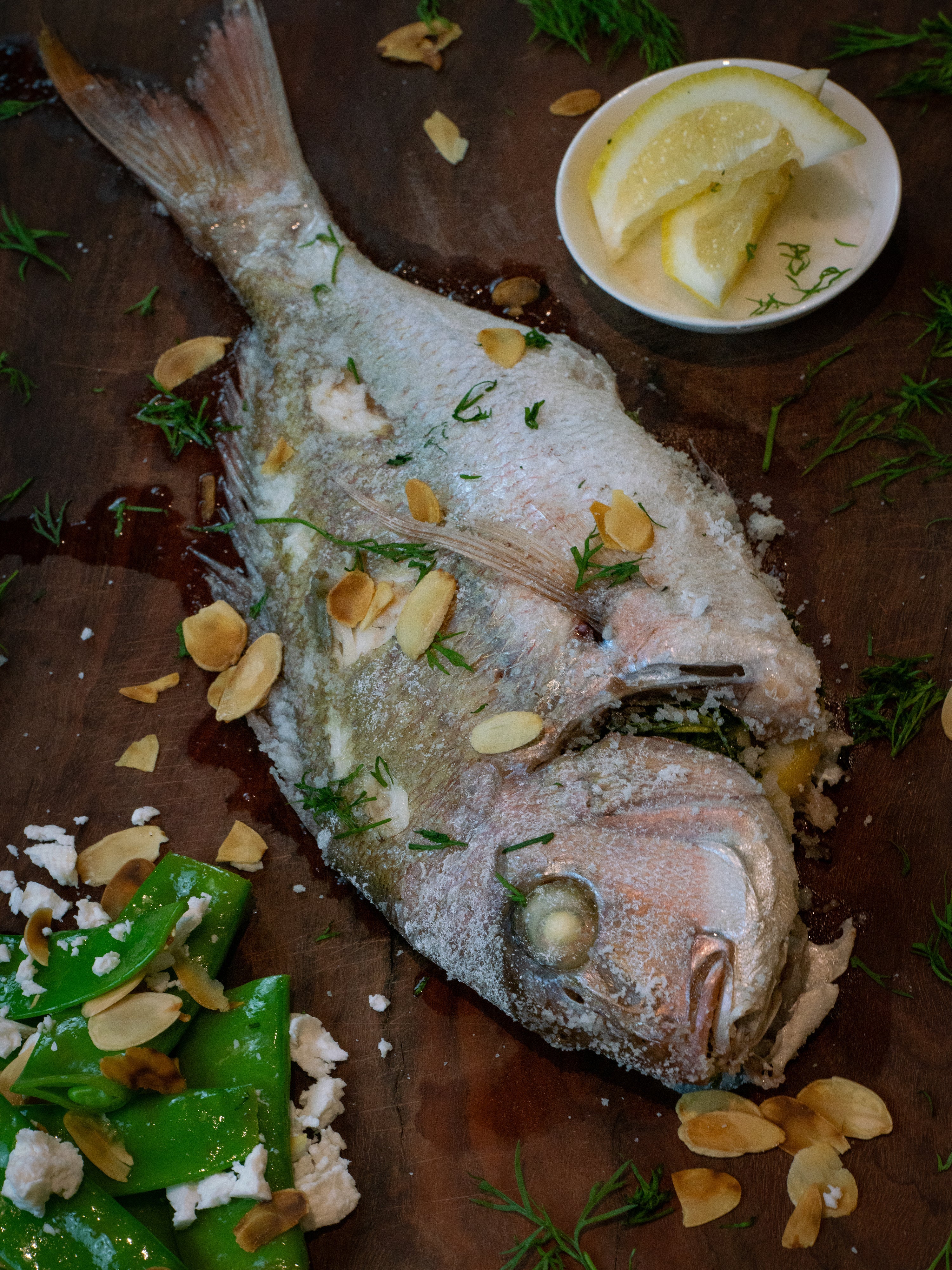 Salt Crusted Snapper